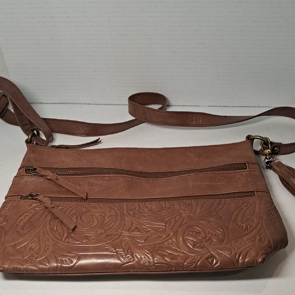 The Sak | Bags | The Sak Collective Elegant Brown Tooled Leather ...